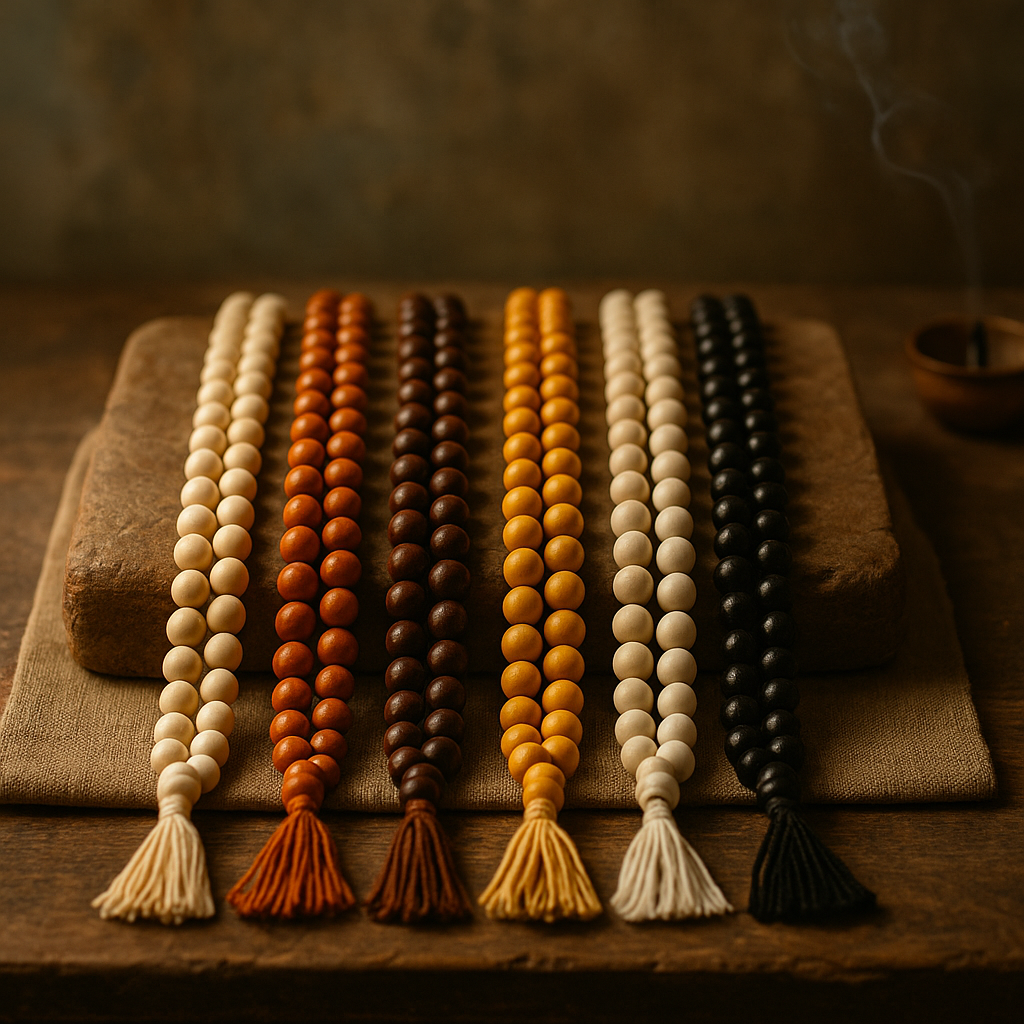 Jap Mala – Set of 6 | 108 Beads Each | Multi-Colour Spiritual Mala Set ...